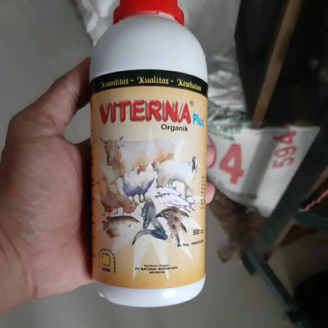 Jual VITERNA ORGANIK PLUS Vitamin Penggemuk Nafsu Makan Ternak Ayam ...