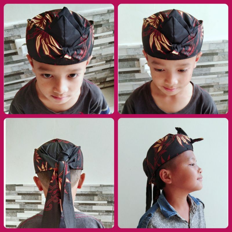 Jual Iket Kepala Iket Blangkon Udeng Anak Motif Batik Anak Anak ...