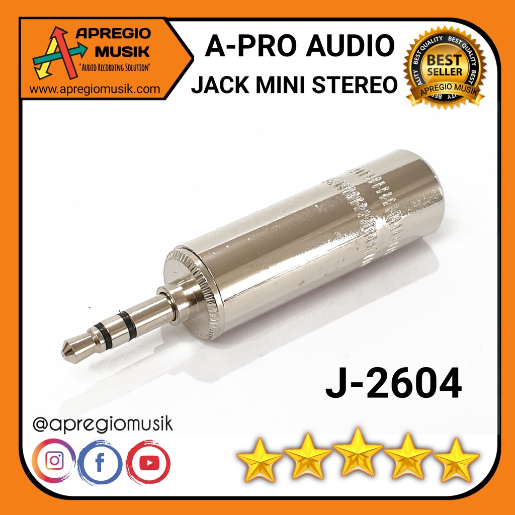 Jual A-PRO Audio J2604 Jack Akai mini Stereo 3.5 mm | Shopee Indonesia
