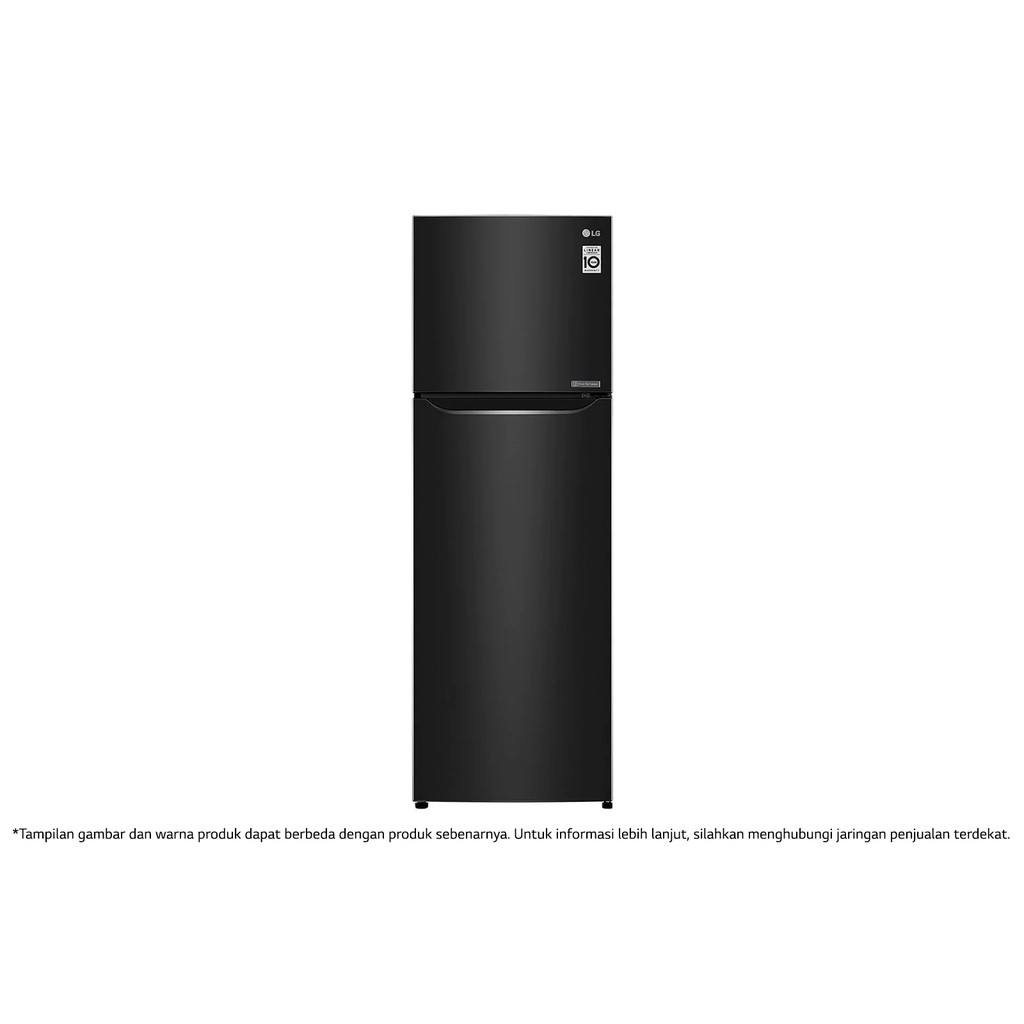 Jual LG Kulkas 2 Pintu 272L gross/ 254L nett Inverter Smart Compressor - Black Steel - G272SXCB ...