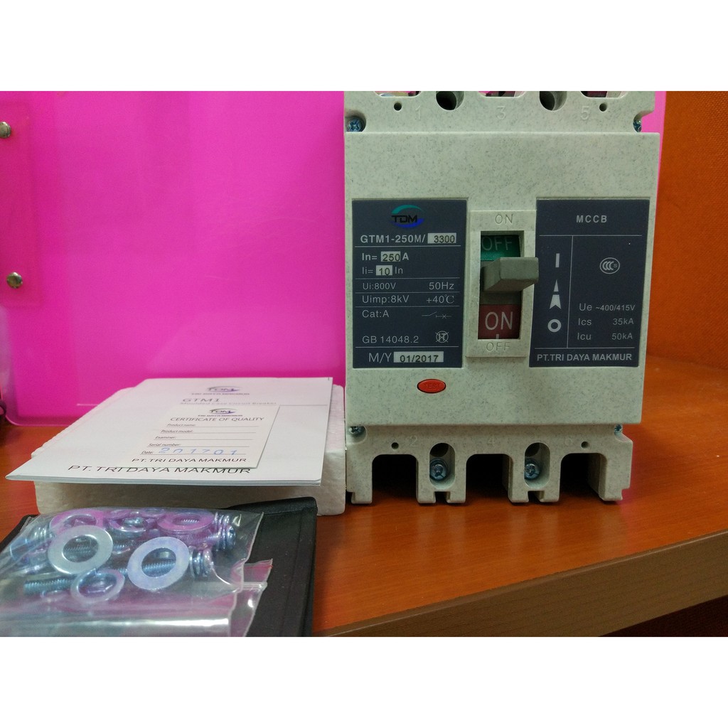 Jual MCCB 3P 250A TDM GTM1-250M | Shopee Indonesia