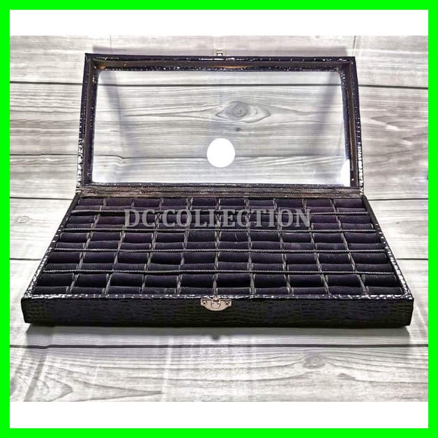 Jual Kotak Cincin Batu Permata Box Kaca Isi 50 Premium | Shopee Indonesia