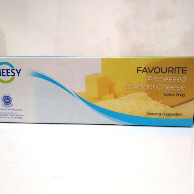 Jual Cheesy Favorite Cheddar Cheese 500gr / Keju | Shopee Indonesia