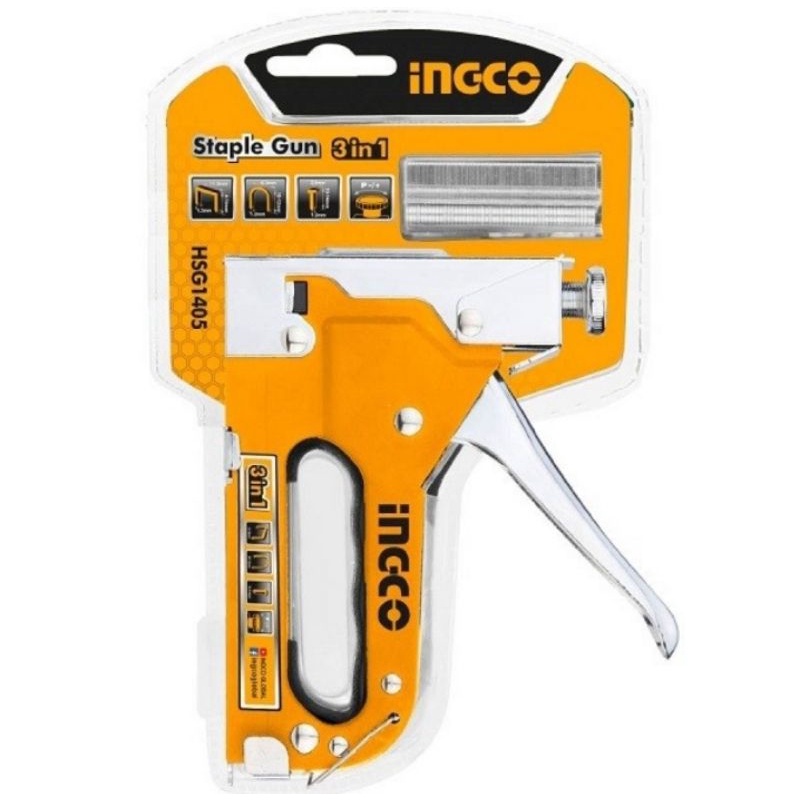 Jual Hekter Tembak Multifungsi 3In1 Staples Gun Ingco HSG1405 | Shopee ...