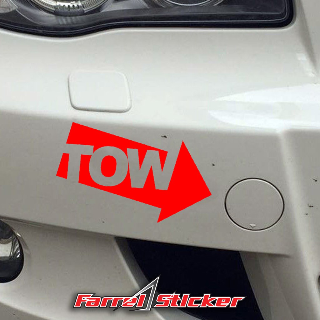 Jual stiker TOW sticker TOWING mobil | Shopee Indonesia