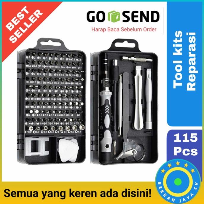 Jual Obeng Hp full set Obeng Service Komputer Laptop Hp Servis 115 in 1 | Shopee Indonesia