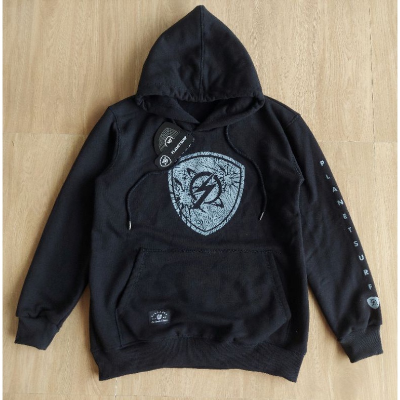 Jual Hodie PlanetSurf Hitam Black | Hodie Hitam Pria | Shopee Indonesia