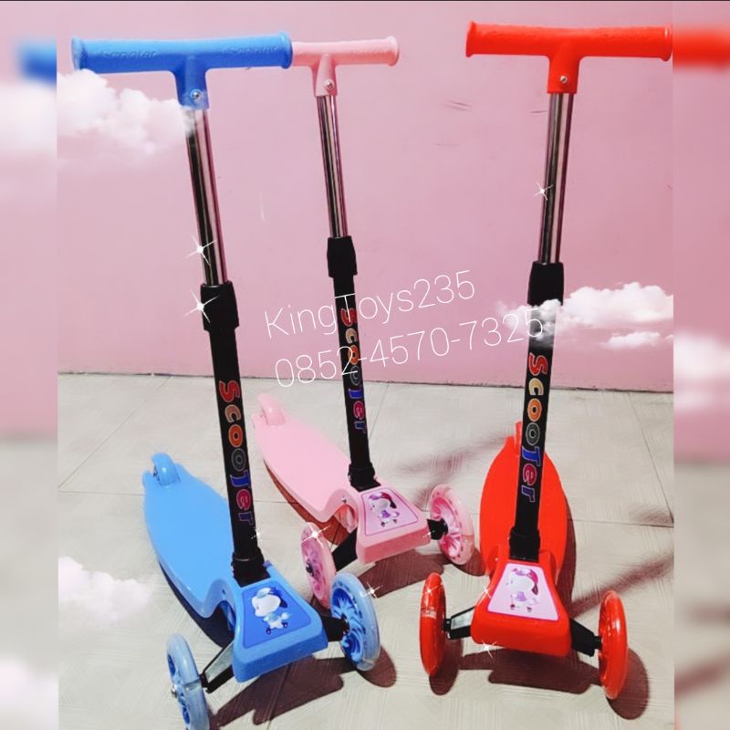 Jual Scooter Anak Otoped Skuter Mobil Besar Roda 3 Berlampu Kokoh Murah ...