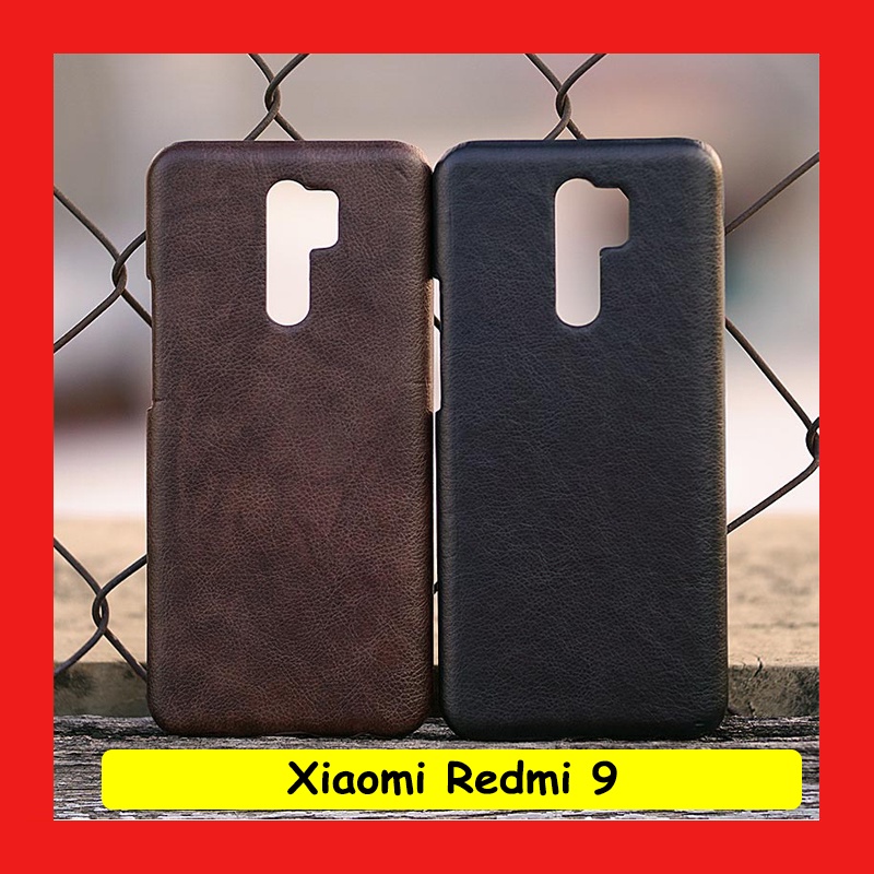 Jual Xiaomi Redmi 9 - ORIGINAL Leather Covered Hard Case Casing Cover ...
