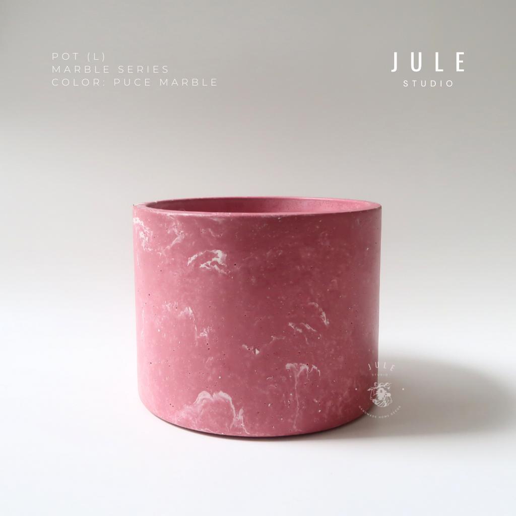 Jual POT (L) Marble Series // concrete pot / planter / pot tanaman ...