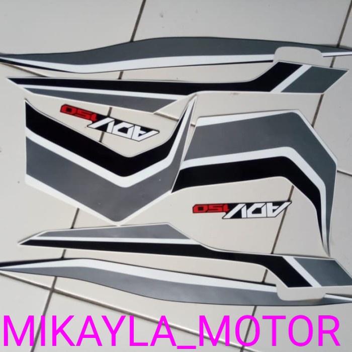 Jual stiker striping Honda adv 150 2019 putih | Shopee Indonesia