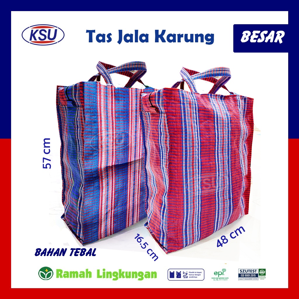 Jual Tas Jala Besar 57 x 48 cm / tas karung / tas Loundry / tas belanja ...