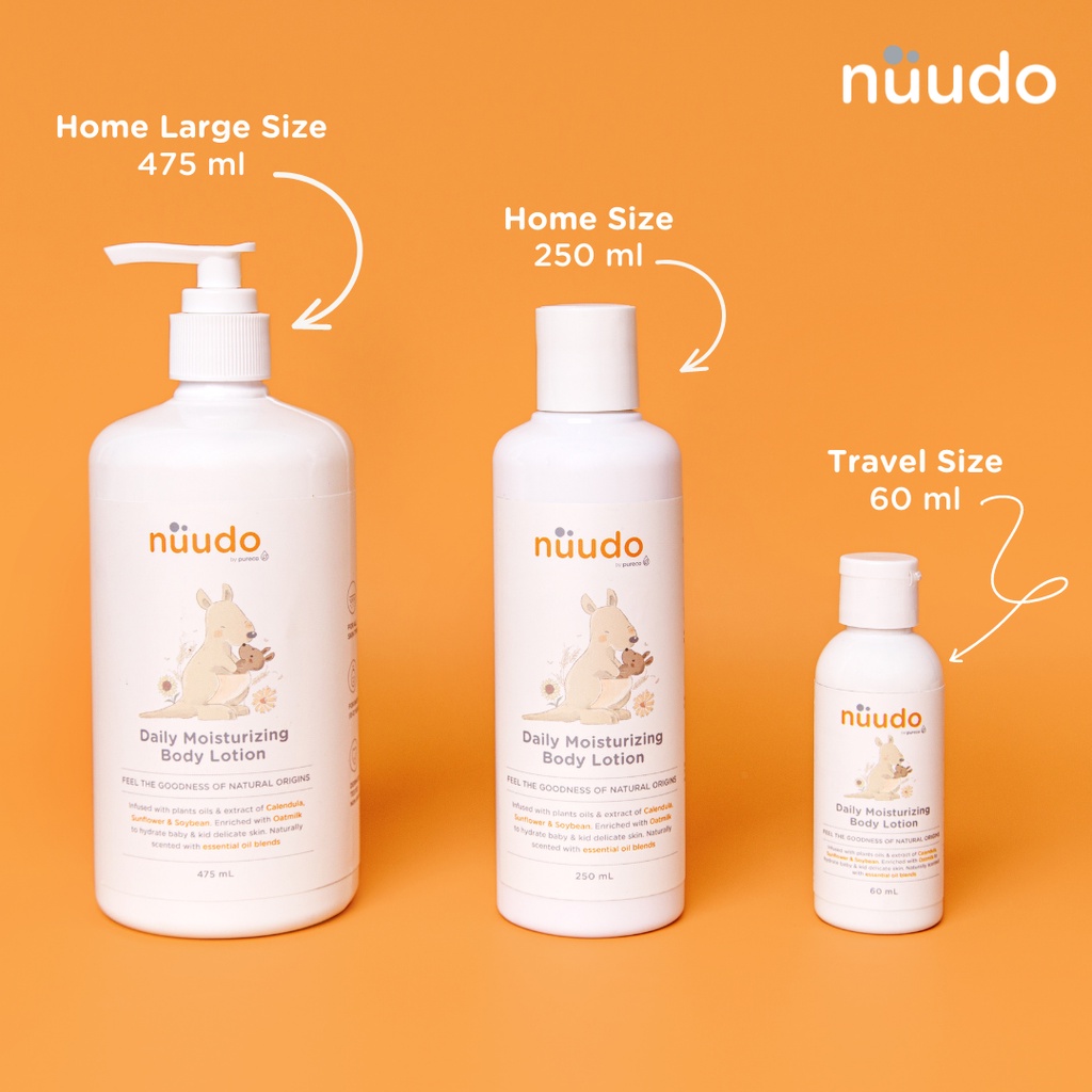 Jual NUUDO - NUUDO DAILY MOSTURIZING BODY LOTION BABY-KIDS TRAVEL SIZE ...