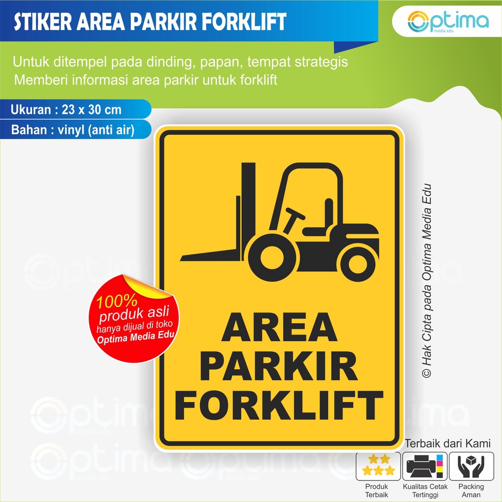 Jual STIKER AREA PARKIR FORKLIFT | Shopee Indonesia