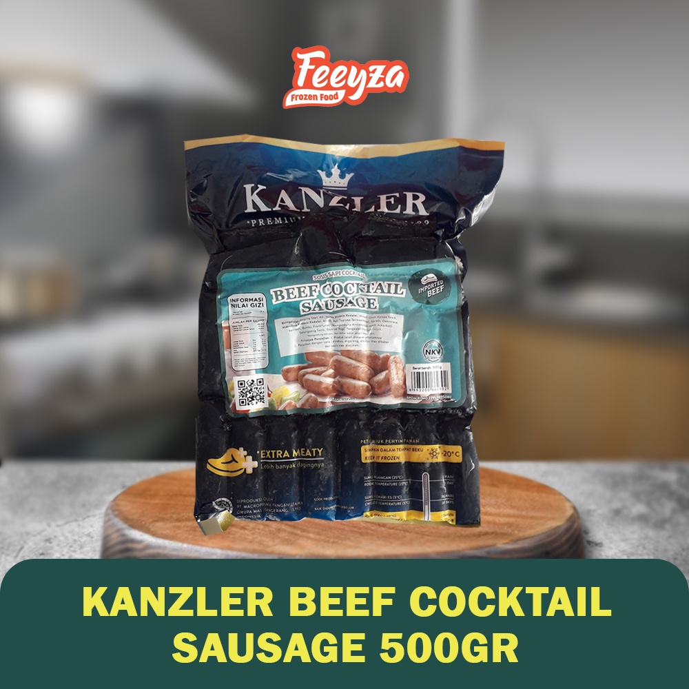 Jual Kanzler Sosis Beef Cocktail Sausage (500 gram) | Shopee Indonesia