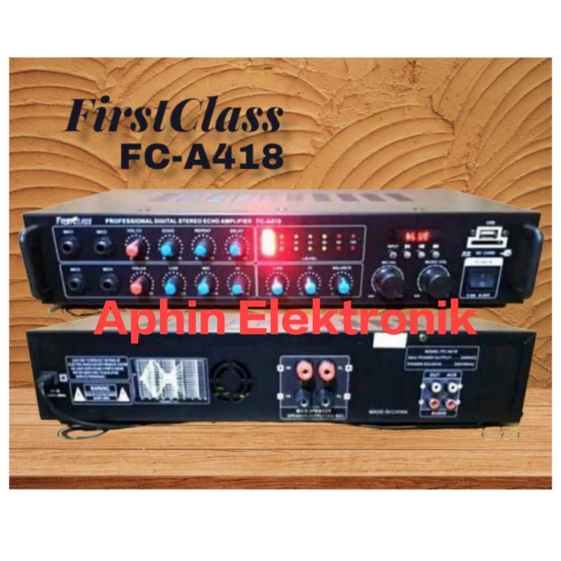 Jual Ampli FIRSTCLASS FC A418 Ampli Bluetooth | Shopee Indonesia