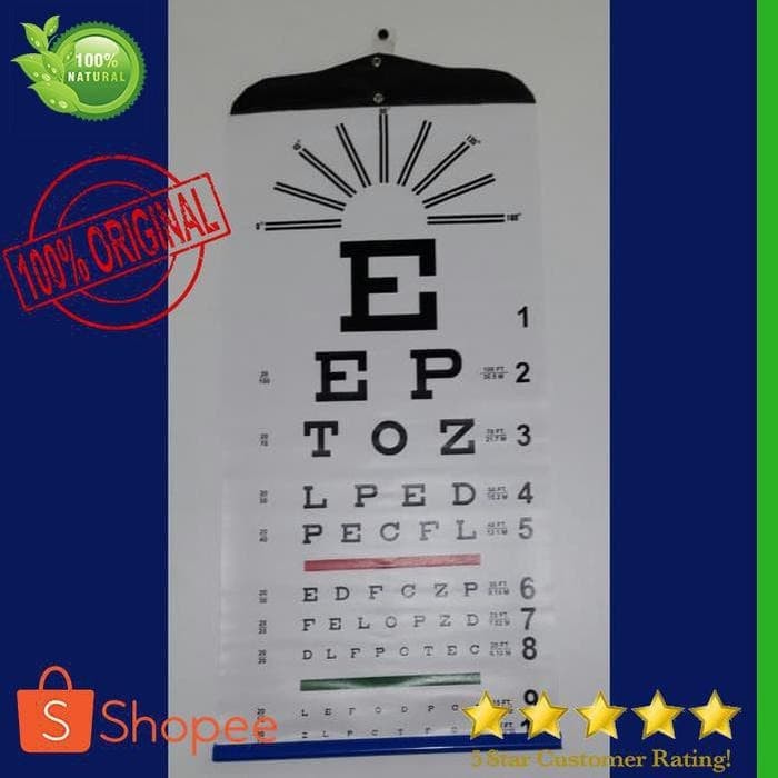 Jual BAGUS BUKTIKAN ! SNELLEN CHART ALPHABET - SNELLEN CHART MANUAL ...