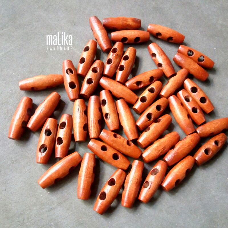 Jual Kancing kayu lonjong 3cm | Shopee Indonesia