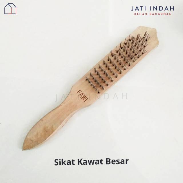 Jual Sikat Baja Fawi / Eterna Besar Kaku / Kawat Mesin Kerak Lantai ...