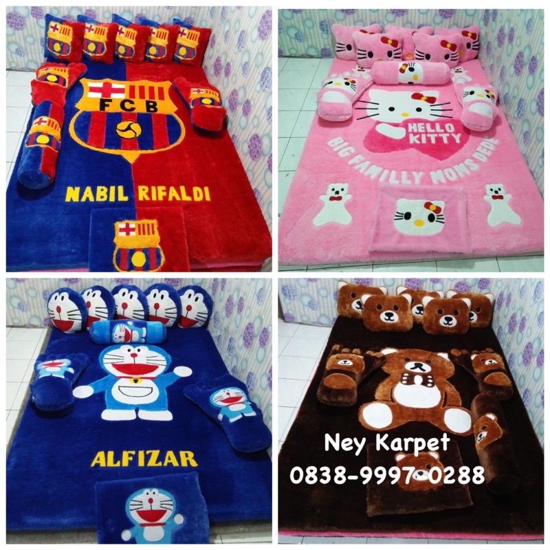 Jual Karpet Karakter Full Set Doraemon Keropi Hello Kitty Micky Mouse ...