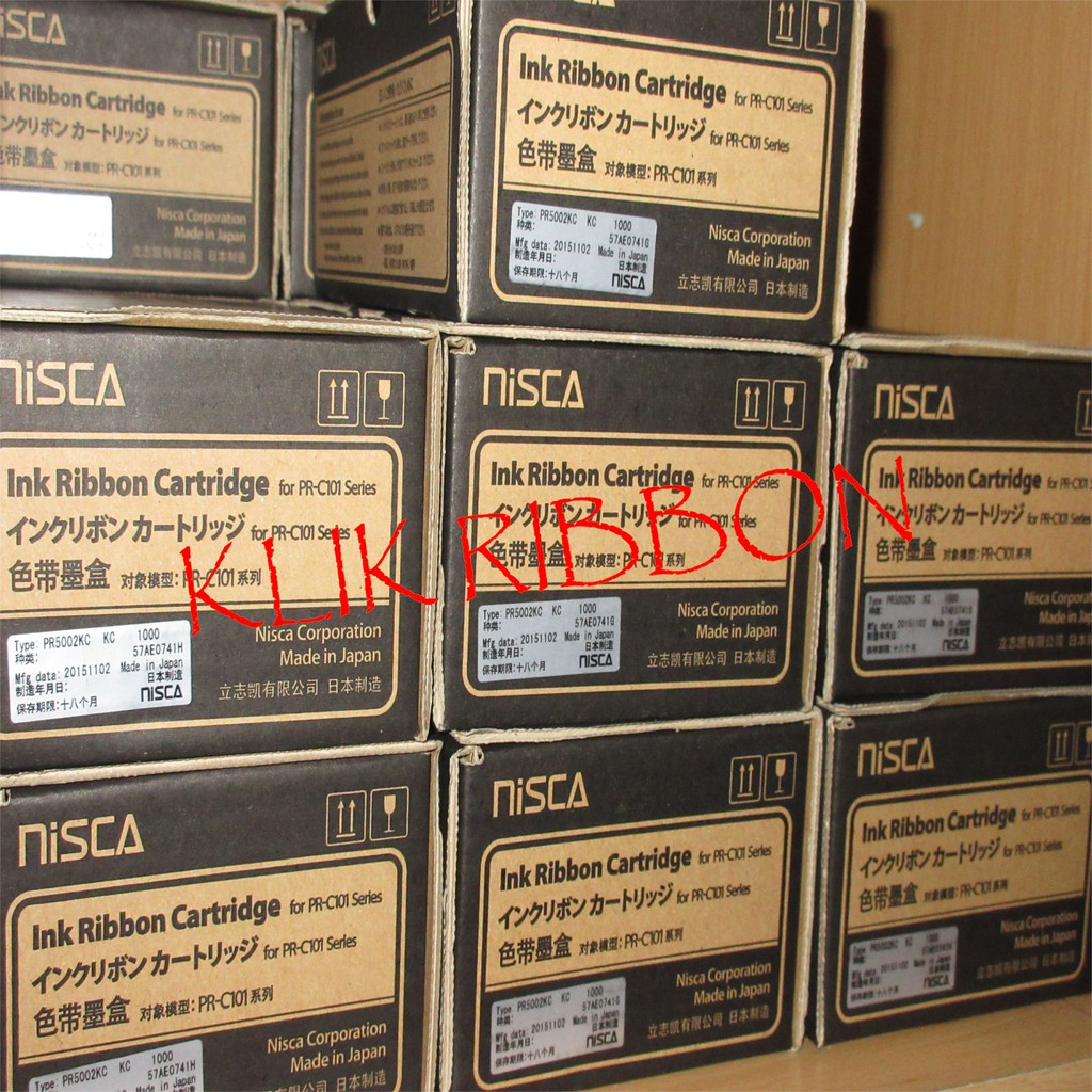 Jual Ribbon Black Monochrome 1000 images for NISCA PRC101 PN: NYBKPRC ...
