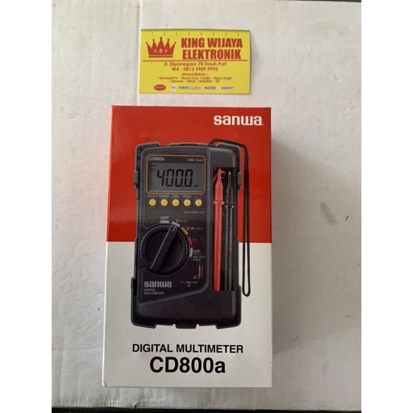 Jual Avometer / Multimeter / Multitester Digital Sanwa CD800a | Shopee ...