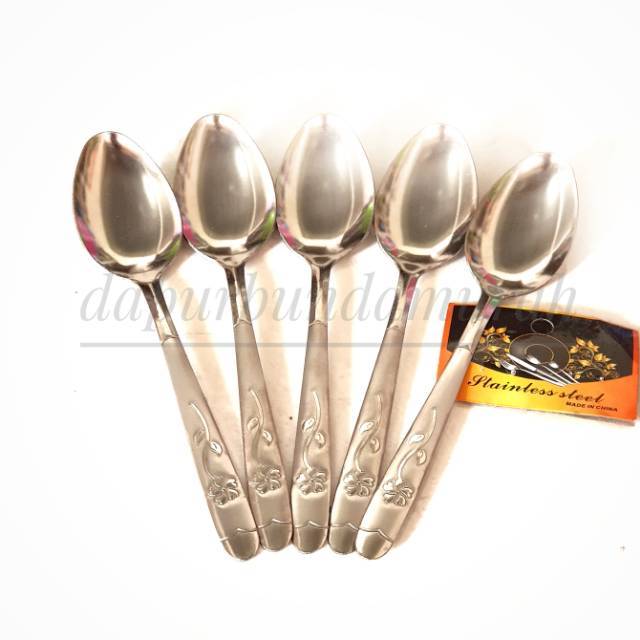 Jual 1 lusin sendok motif bunga | Shopee Indonesia