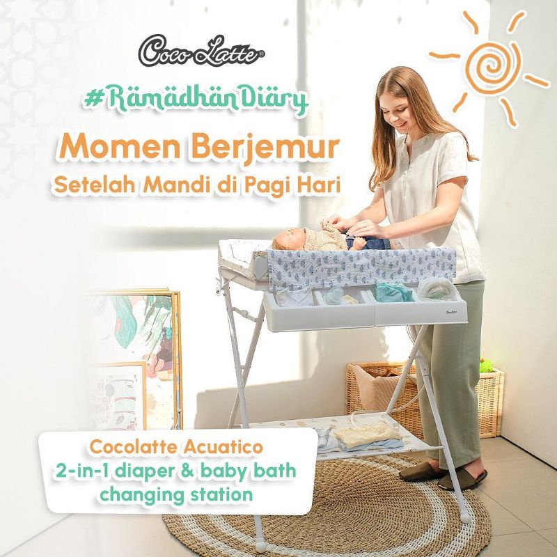 Jual Cocolatte Acuatico Changing Table Bak Mandi Bayi | Shopee Indonesia