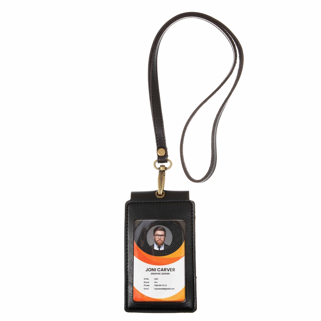 Jual ID card holder 2 slot kartu 1 name tag Lipat Magnet | Shopee Indonesia