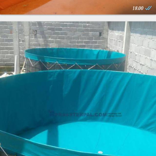 Jual Terpal kolam PVC Orchid custom. bisa request semua ukuran lembaran ...