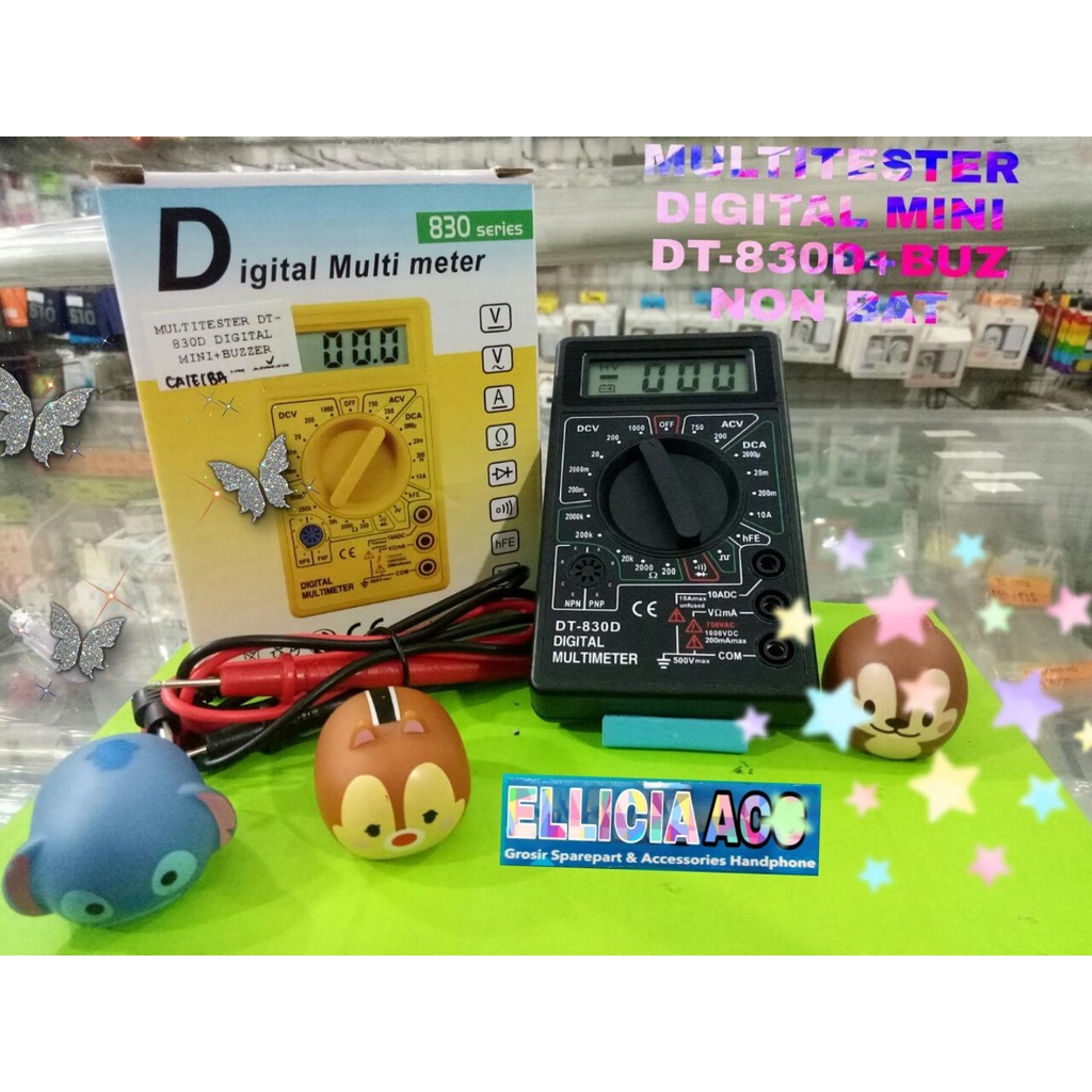 Jual MULTITESTER DIGITAL DT-830D MINI BUZZER AVOMETER DIGITAL DT-830B ...