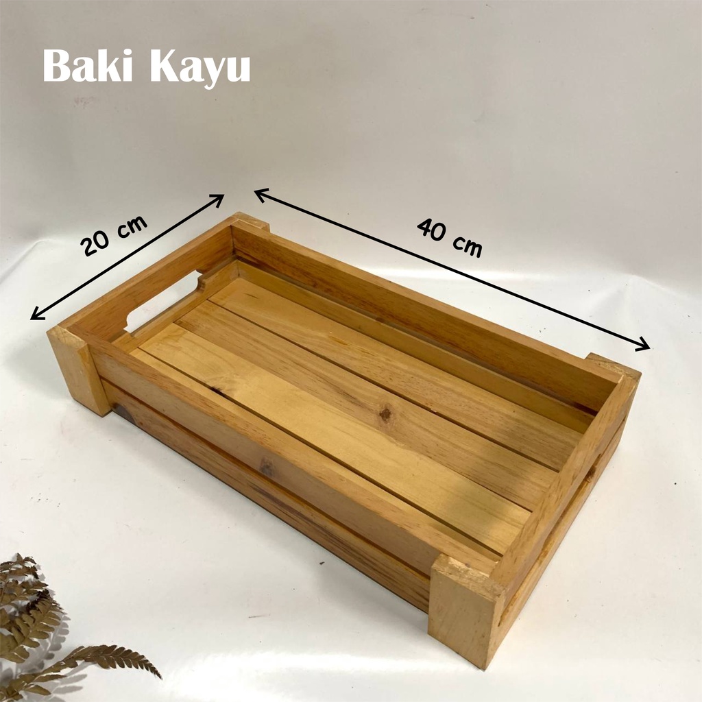 Jual Baki Kayu Nampan Kayu 20x40x4 cmDulang Kayu Talam Kayu Panai Kayu ...