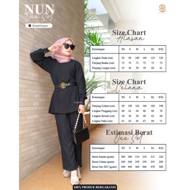 Jual ONE SET WANITA NUN ONE SET WANITA BY PUAN ONE SET YANG SUPER MODIS ...