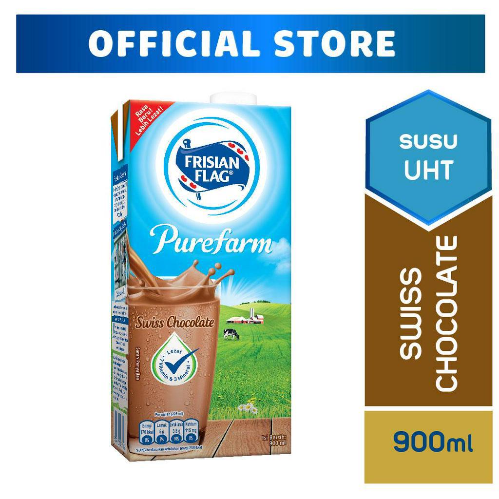 Jual Frisian Flag Susu UHT Full Cream 946 ml + Frisian Flag Susu UHT Swiss Chocolate 946 ml ...