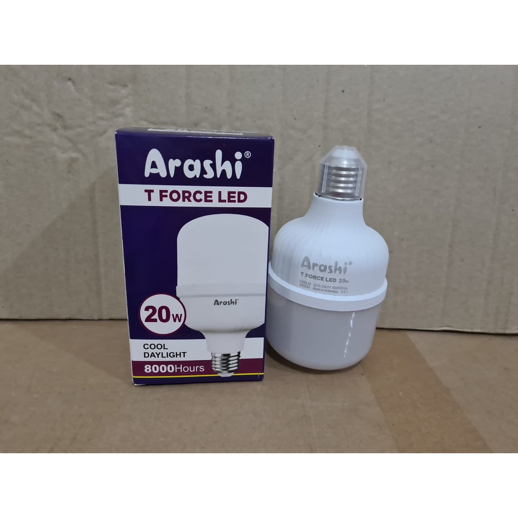 Jual Arashi Lampu LED T Force LED 20 Watt CDL Putih | Shopee Indonesia