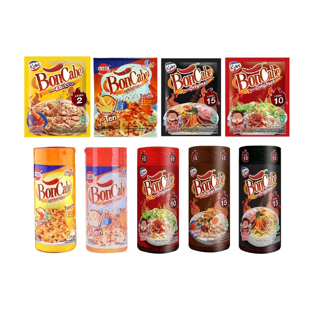 Jual Kobe BonCabe Pedas All Variant Sachet/ Botol - Bon Cabe | Shopee ...