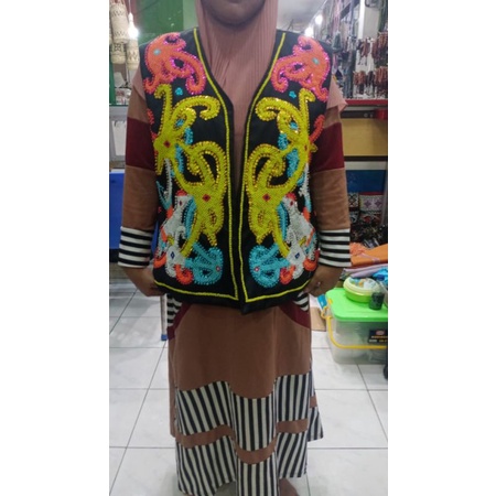 Jual rompi dayak/baju dayak/ atasan dayak/ baju manik/kostum manik ...
