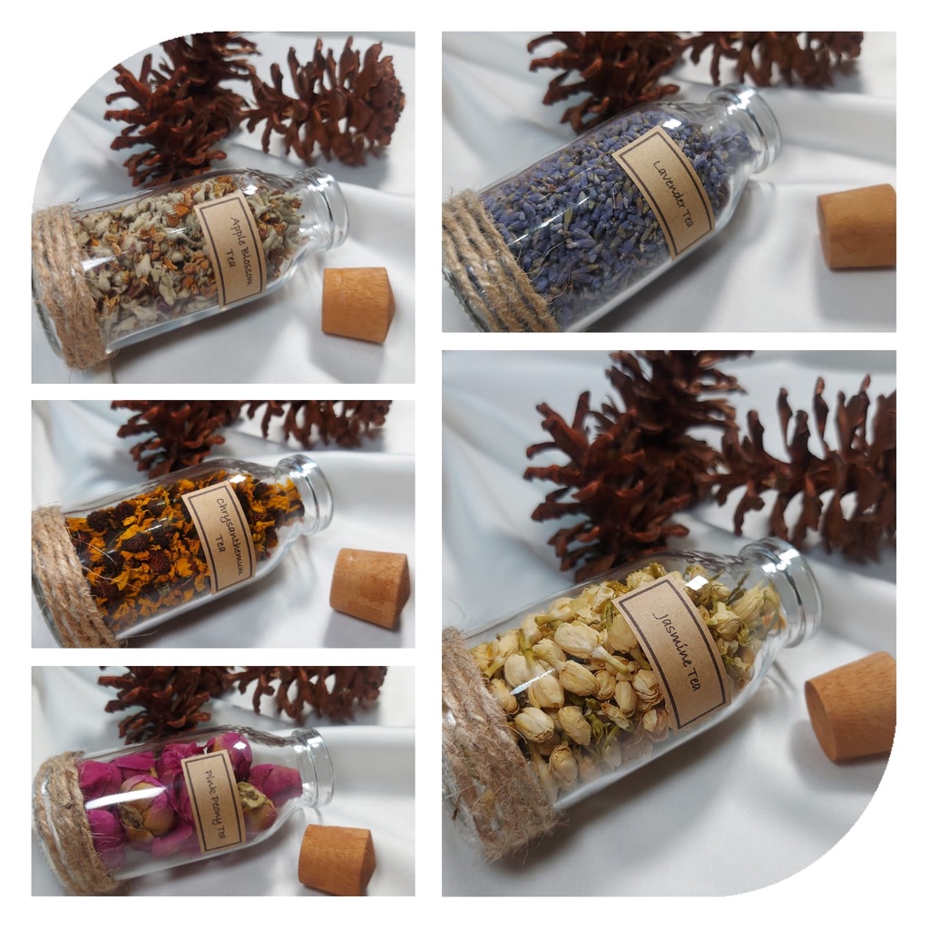 Jual TEH BUNGA HERBAL LAVENDER CHRYSANTHEMUM PEPPERMINT JASMINE LOTUS ...