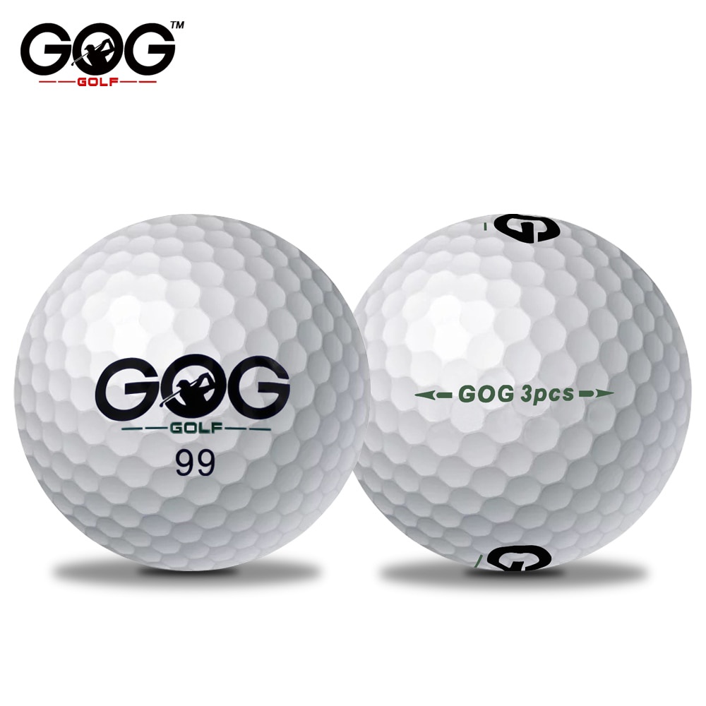 Jual Pre Order 10 pcs Brand GOG 3-Piece Golf Balls Golf Game Ball Super ...