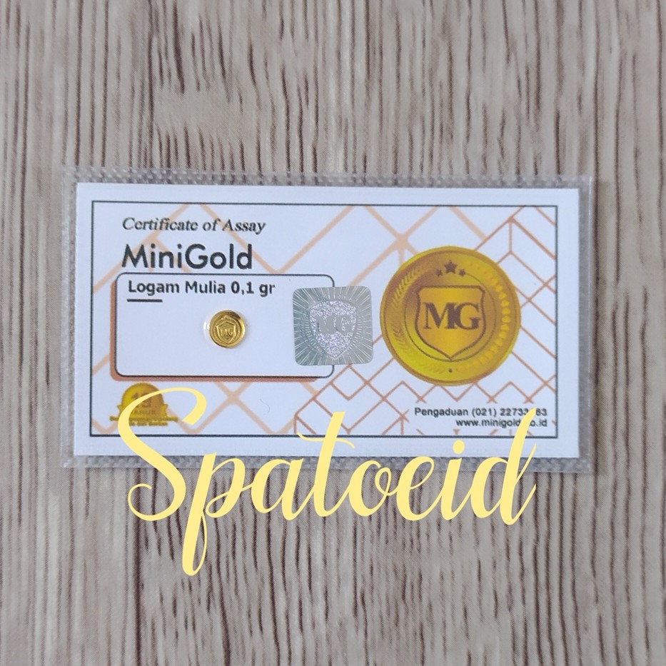 Jual Minigold Koin Emas Murni Mini 24 Karat Logam Mulia - 0.1gr ...