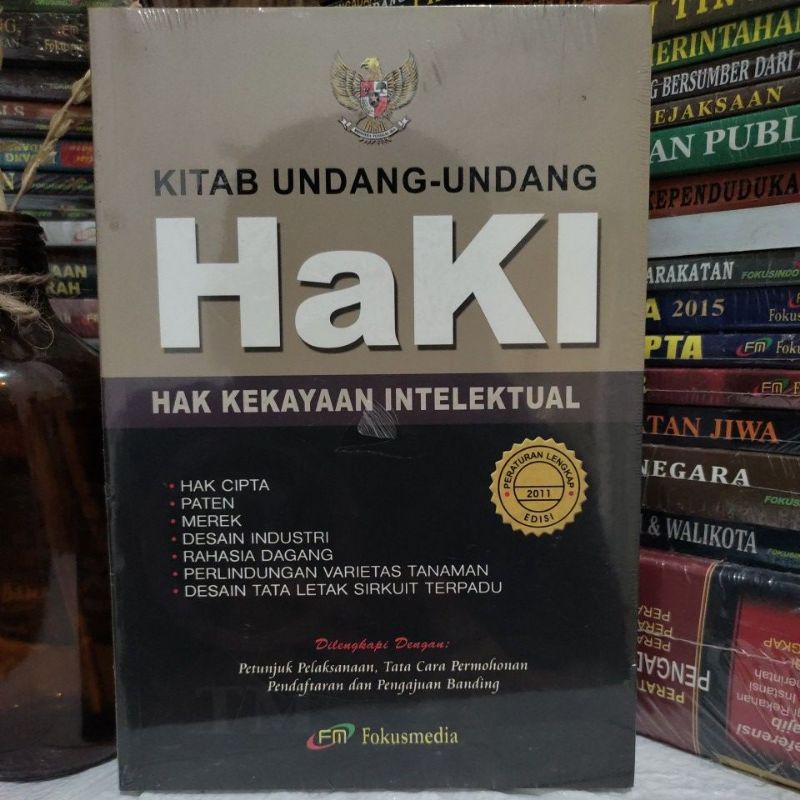 Jual Kitab Undang-undang Haki Kekayaan Intelektual, Hak Cipta,Paten Merek, Desain industri ...