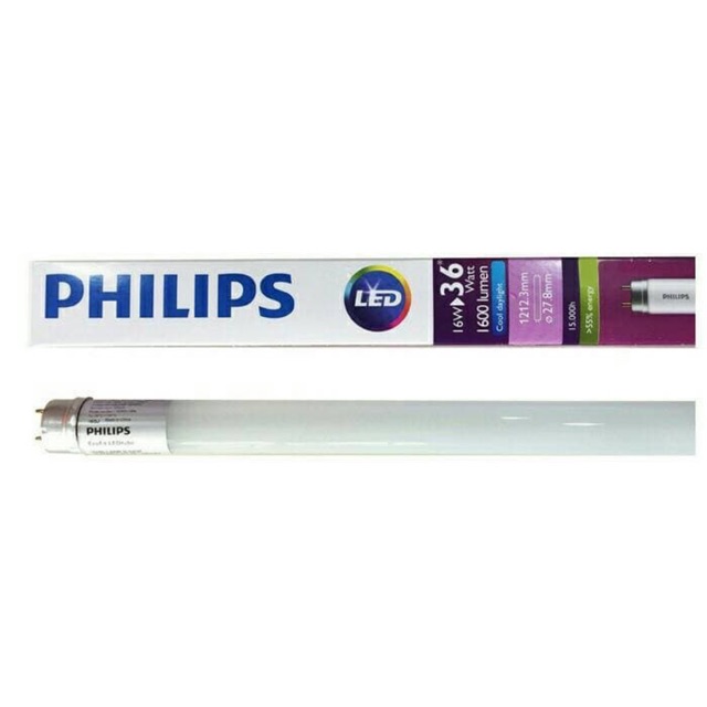 Jual Lampu Led Philips Ecofit T8 16W Cool Day Light Putih 6500K 120cm 1200mm 1600 lumen | Shopee ...
