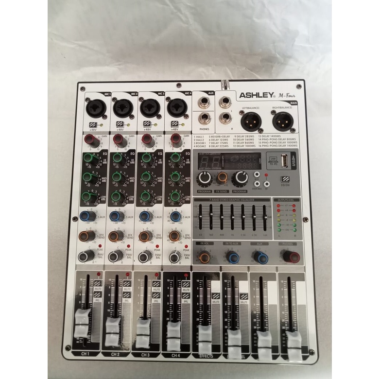 Jual Mixer Audio ASHLEY M FOUR (4 Channel) / MFOUR / M-FOUR Free Koper (USB, Recording ...
