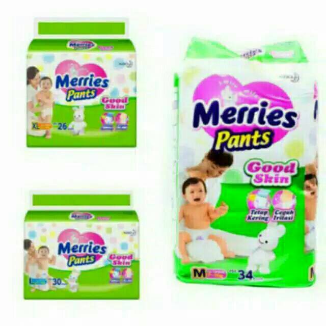 Jual Merries pant M34 L30 xl26 | Shopee Indonesia