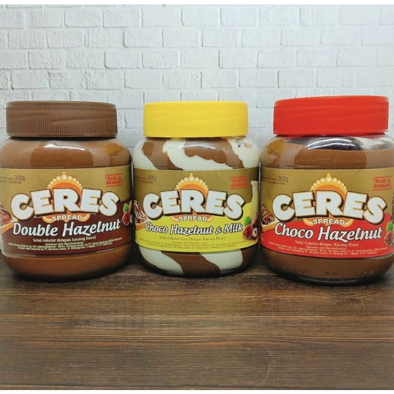 Jual Ceres Selai Double Hazelnut, Choco Hazelnut & Milk, Choco Hazelnut ...