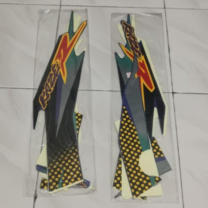 Jual Stiker Bodi Lis Body Striping Kaze R V2 Biru | Shopee Indonesia