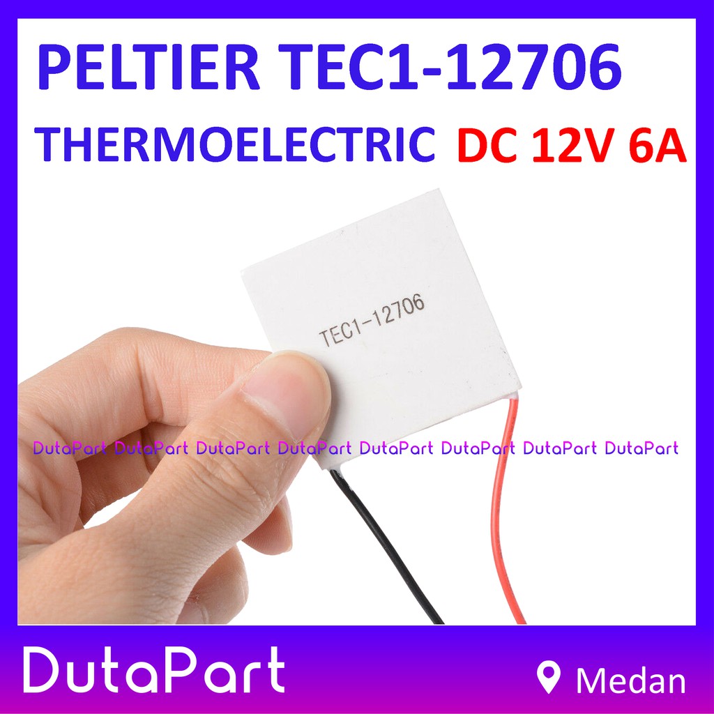 Jual Peltier TEC1-12706 TEC1 12706 Thermoelectric Keramik Element DC ...