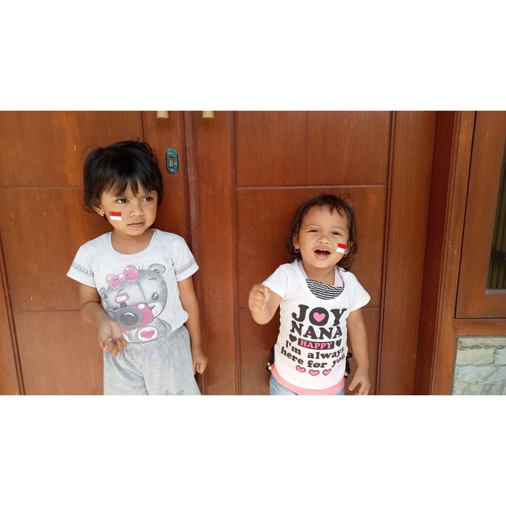 Jual Stiker Bendera Merah Putih / Stiker Wajah / Stiker Pipi / Stiker ...