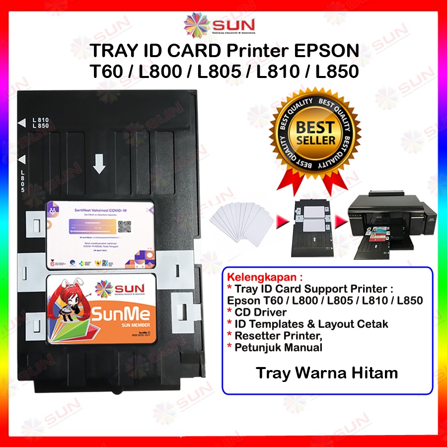 Jual Tray ID Card Epson T60 / L800 / L805 / L850 - Tray Inkjet PVC ID ...