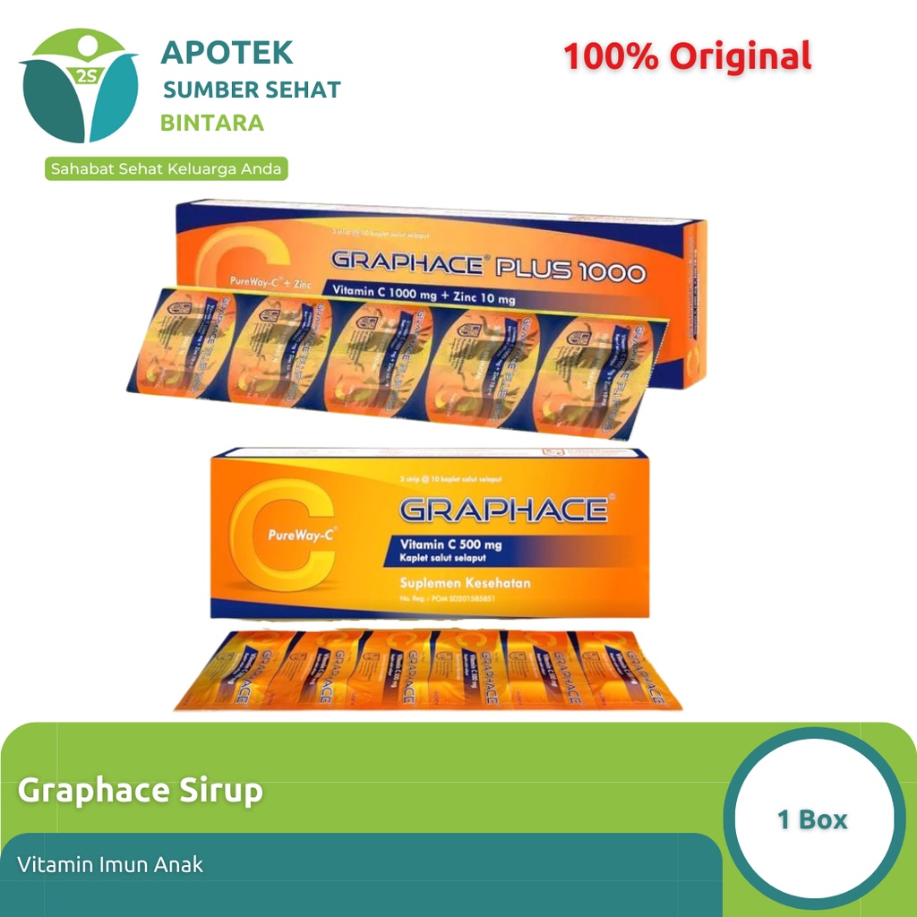 Jual Graphace/Graphace Plus 1 Box 100 Kaplet | Shopee Indonesia
